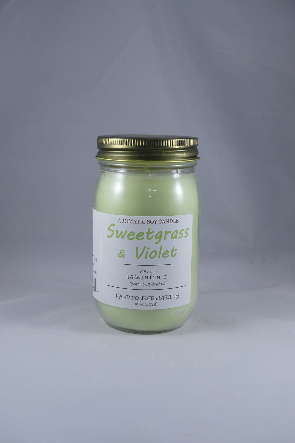 Candle Spring Sweetgrass & Violet – Ridge Runner Soaps