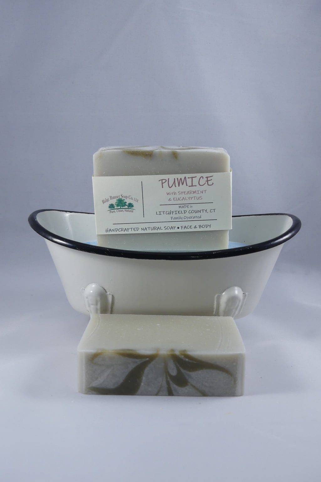 Bar Soap Pumice with Spearmint & Eucalyptus – Ridge Runner Soaps